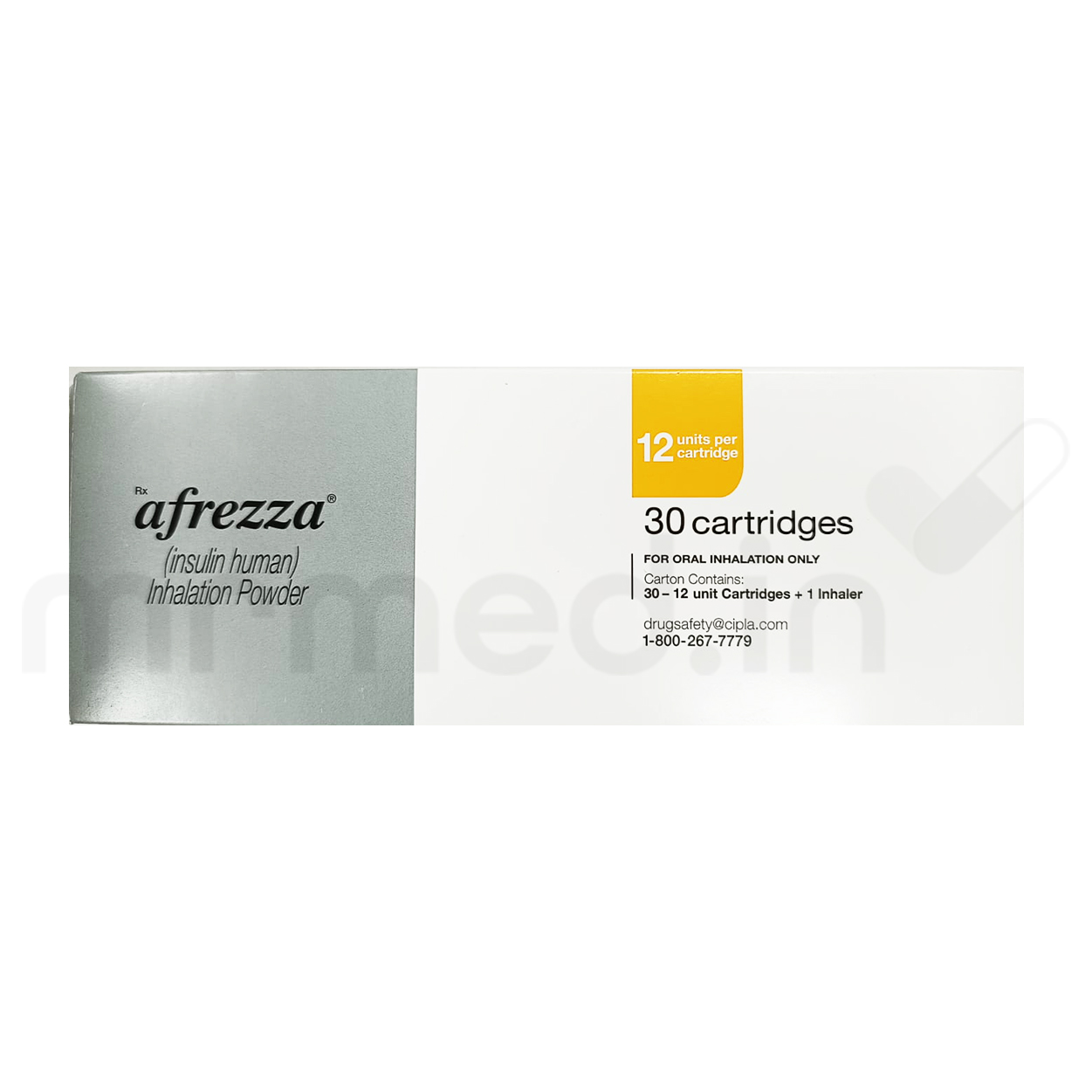 Afrezza 12IU Cartridge 30's (Inhaled Insulin): Price, Uses, Dosage | MrMed