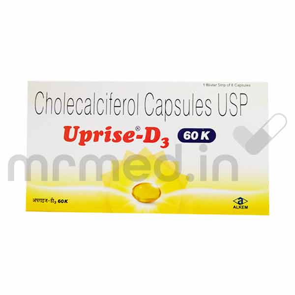 Buy UPRISE D3 60K CAPSULE Online: Uses, Price, Dosage, Instructions ...