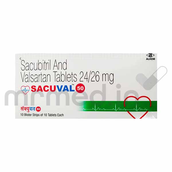 Buy Sacuval 50mg Tablet Online: Uses, Price, Dosage, Instructions, Side ...